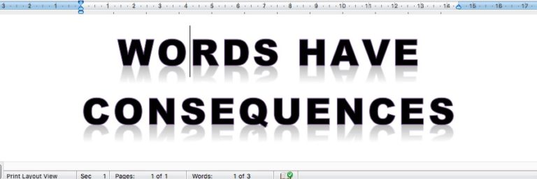 Mind your language: words have consequences – Beverley Glick